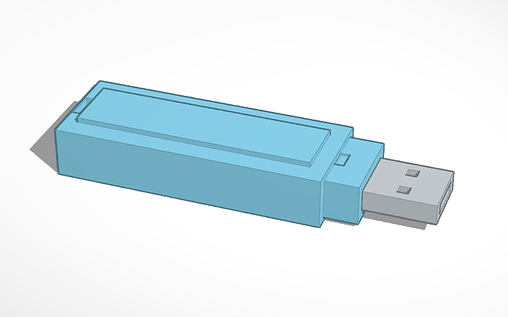 3D design USB - Tinkercad