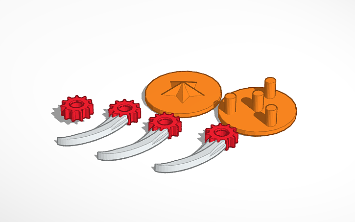 3D design pop out shuriken - Tinkercad