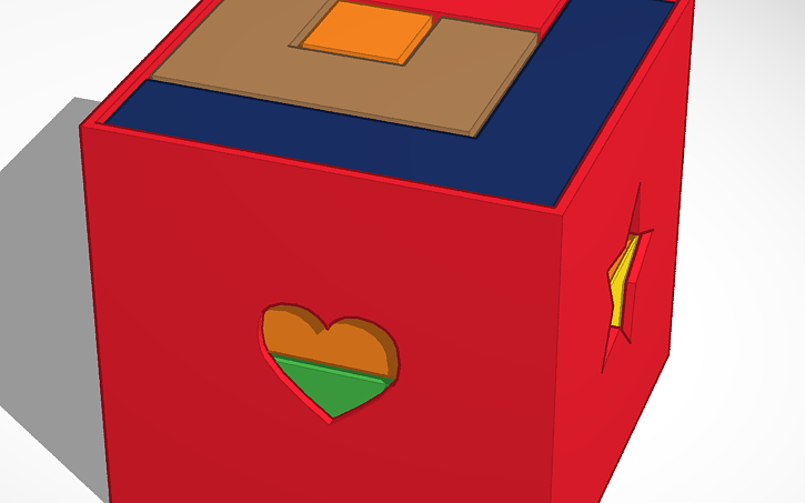 3D design kubes puzzel 4 x 4 - Tinkercad
