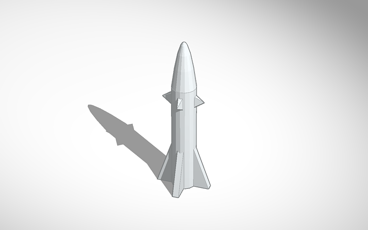 3D design missile - Tinkercad