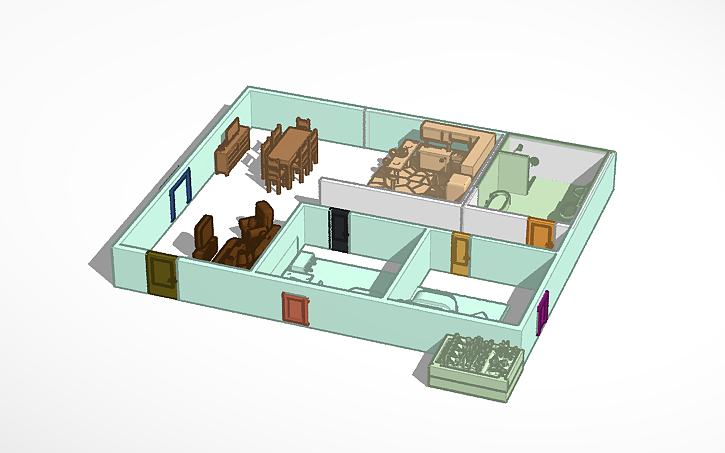 3D design casa | Tinkercad