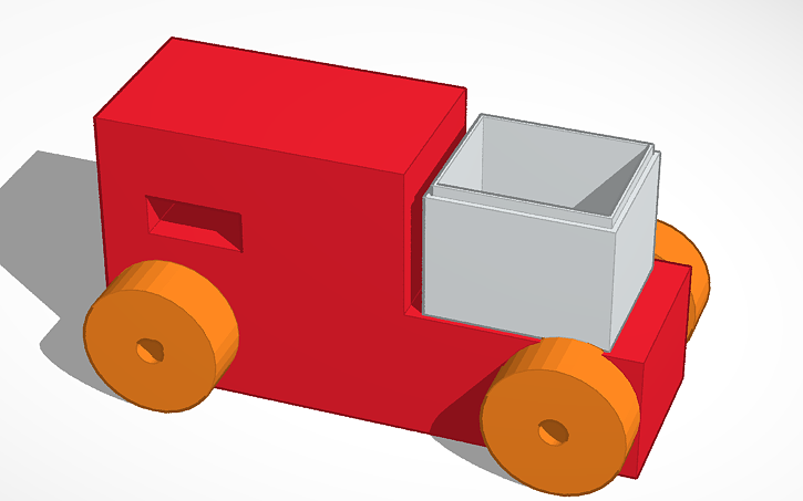 3D design dump truck - Tinkercad