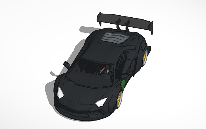 3D design Formula Drift Lamborghini Aventador - Tinkercad