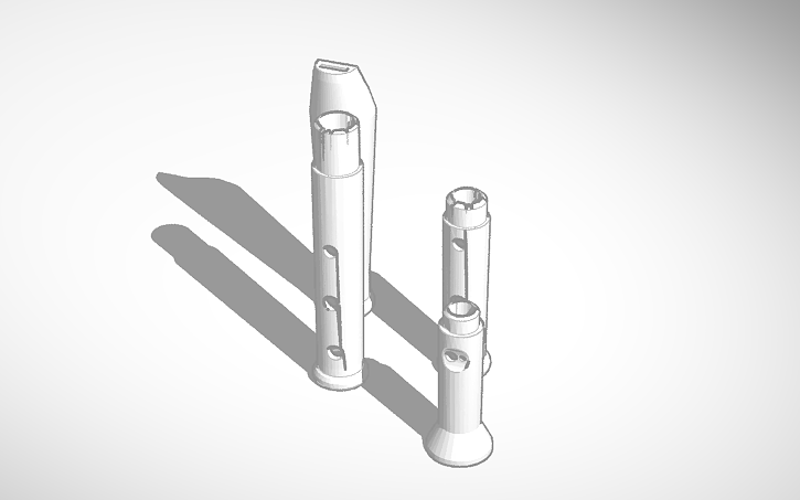 3D design fluit - Tinkercad