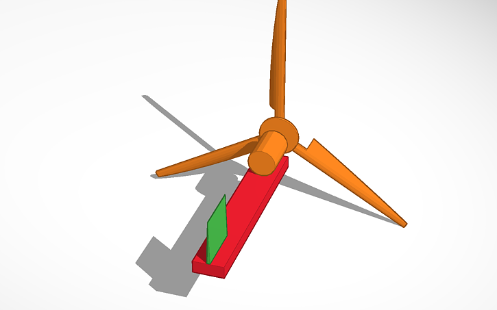 3D design Wind Turbine - Tinkercad