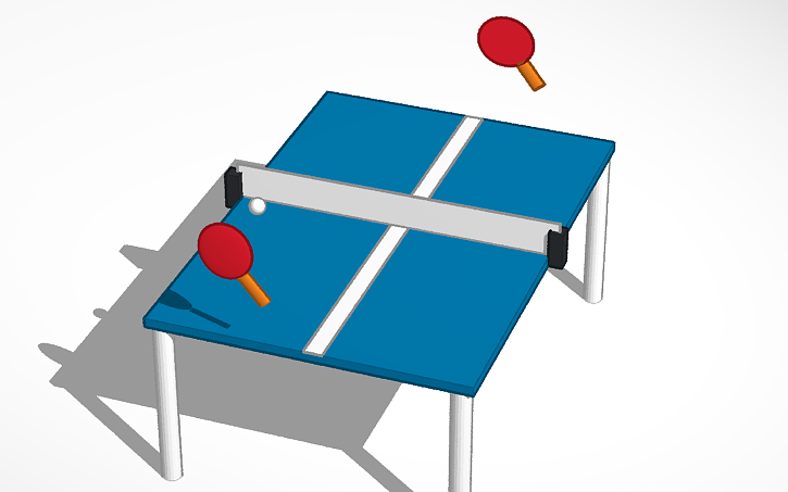 3D design table de ping pong | Tinkercad