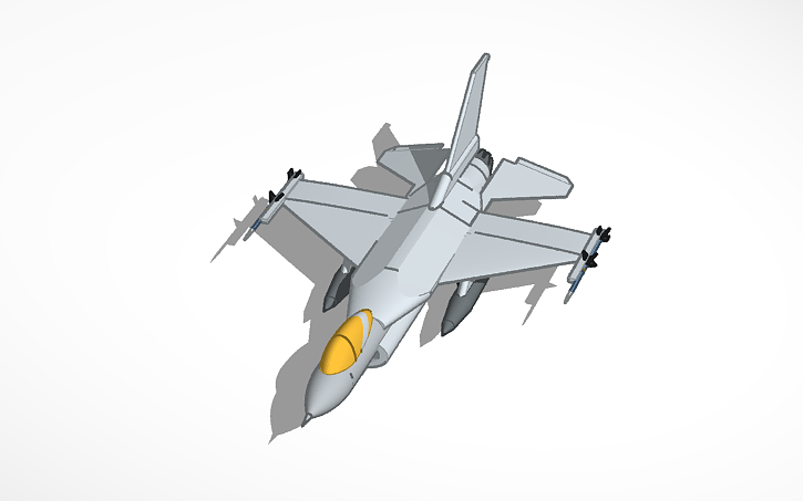 3d Design General Dynamics F 16 Fighting Falcon Tinkercad
