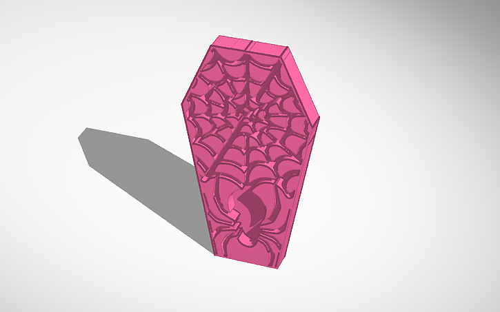 3D design Spider Coffin - Tinkercad
