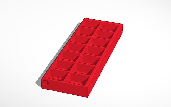 3D design Pill Dispenser Box - Tinkercad