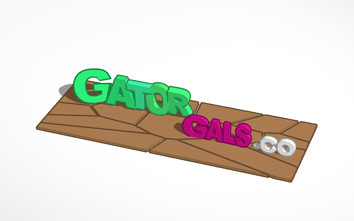 3D design Gator Gals .co - Tinkercad