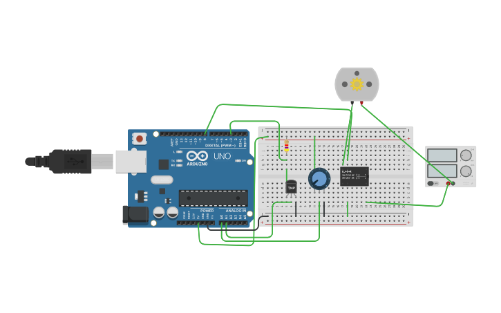 Circuit design SEMANA 13 PROBLEMA 4 | Tinkercad