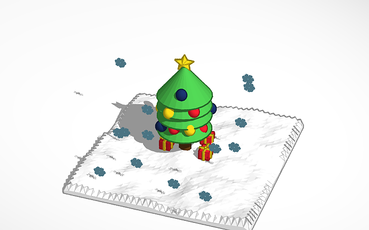 3D design Christmas tree | Tinkercad