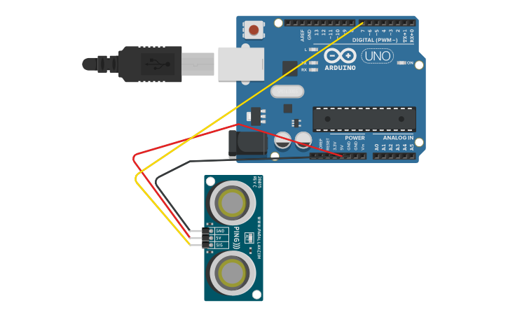 Circuit design Projeto 6 - Sensor IR | Tinkercad