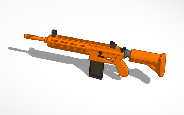 3D design hk416(배그 M4) BATTLE GROUND M416 가져갈떄 좋아요 | Tinkercad