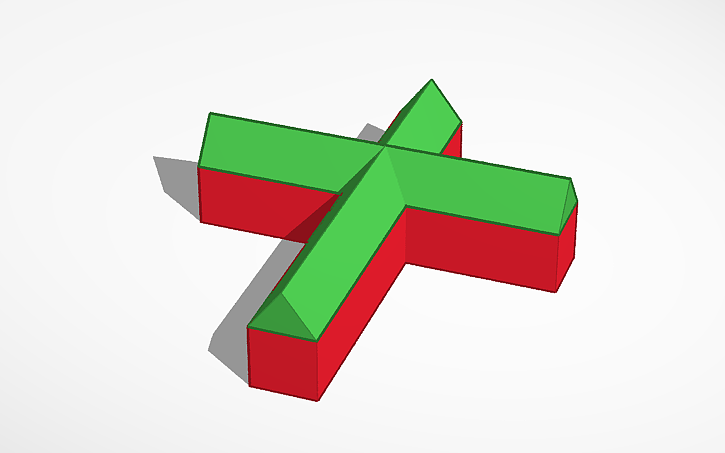 3D design cross - Tinkercad