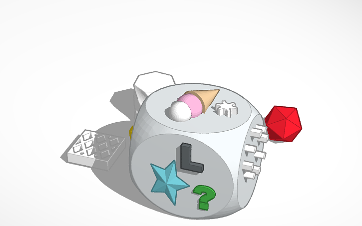 3D design random cube design | Tinkercad