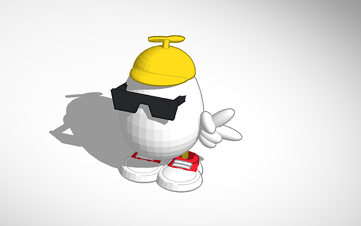 3D design Cool Chick That Isn't Ready to Hatch (Ted) | Tinkercad