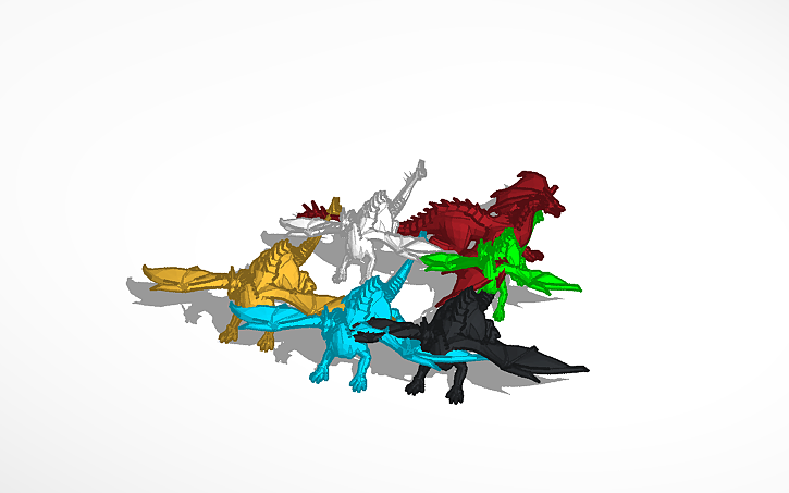 3D design Dragons - Tinkercad