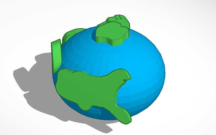 3D design earth - Tinkercad