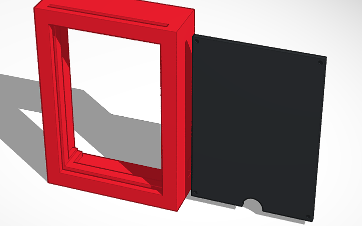 3D design litho box - Tinkercad