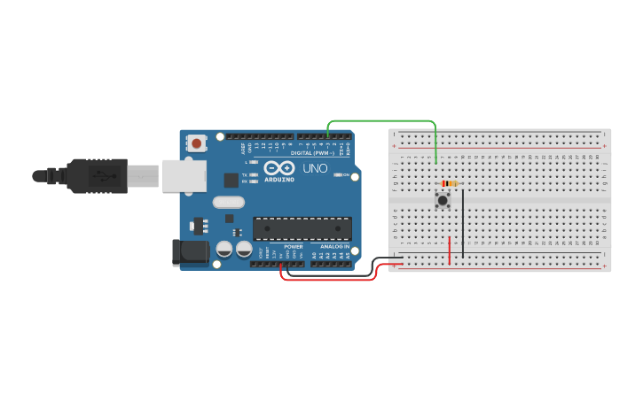 Circuit design Easy Debounce - Tinkercad Circuit design Easy Debounce - Tinkercad