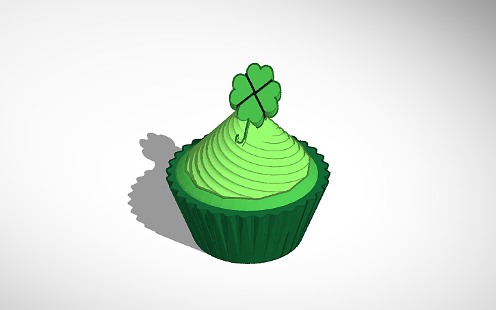 3D design March Cupcake - Tinkercad