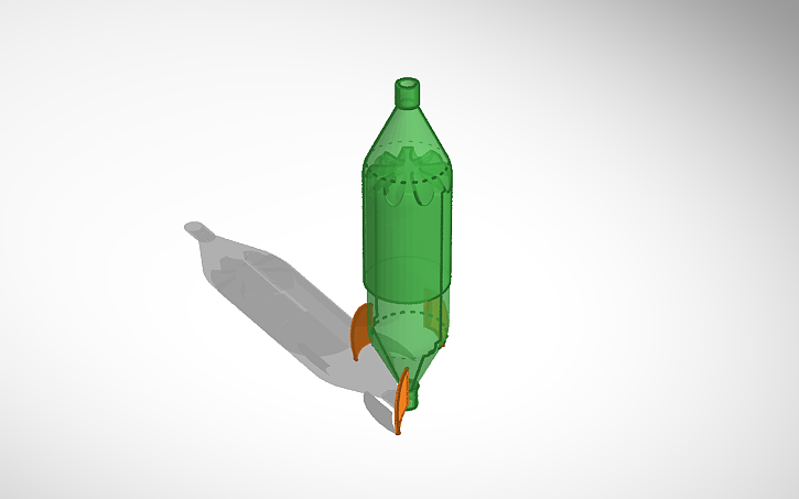 3D design 3D Water Rocket Design - Tinkercad