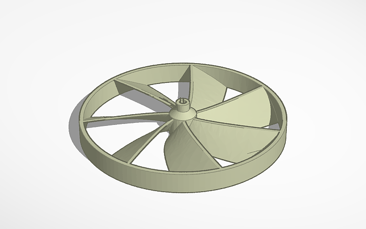 3D design Fan Blade - Tinkercad