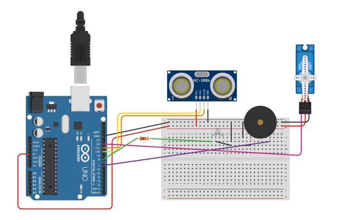 Circuit design RADAR_software | Tinkercad
