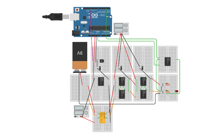 Circuit design Scenario 3 - Tinkercad