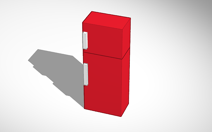3D design REFRIGERATOR - OUTER DESIGN - Tinkercad