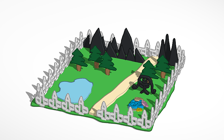 3D design A Forest Made Of Only Scribble | Tinkercad