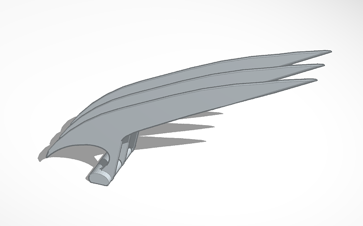 3D design WOLVERİNE CLAWS - Tinkercad