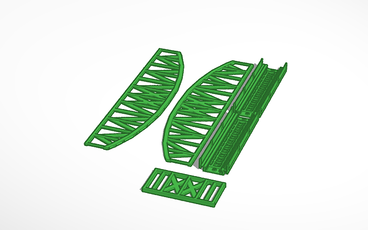 3D design Roco 40081 Rail bridge 1 | Tinkercad