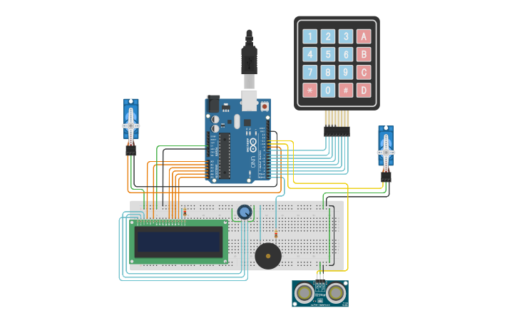 Circuit design Microprocessor Project | Tinkercad