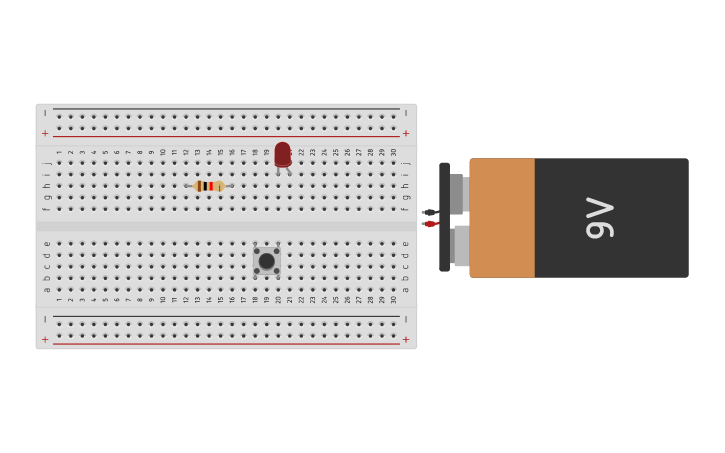 Circuit design Mi primer circuito | Tinkercad