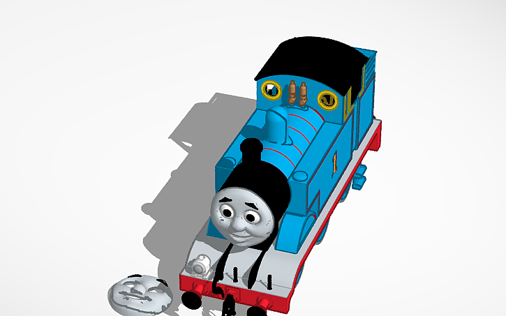 3D design Thomas the Tank Engine - Tinkercad