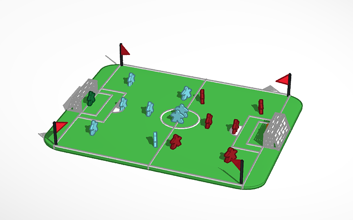 3D design soccer ground | Tinkercad