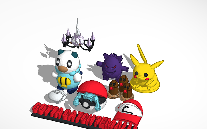 3D design pokemon - Tinkercad