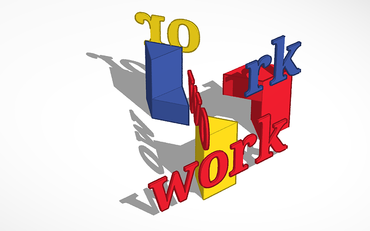 3d Design Work Tinkercad