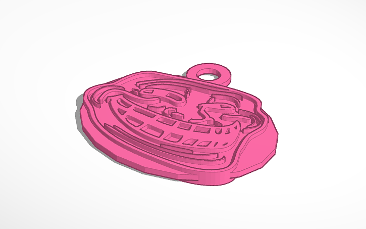 3D design Trollface Keychain | Tinkercad