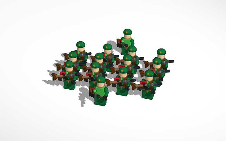 3D design Lego army Luke - Tinkercad