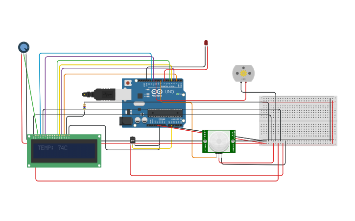 Circuit design Censor - Tinkercad