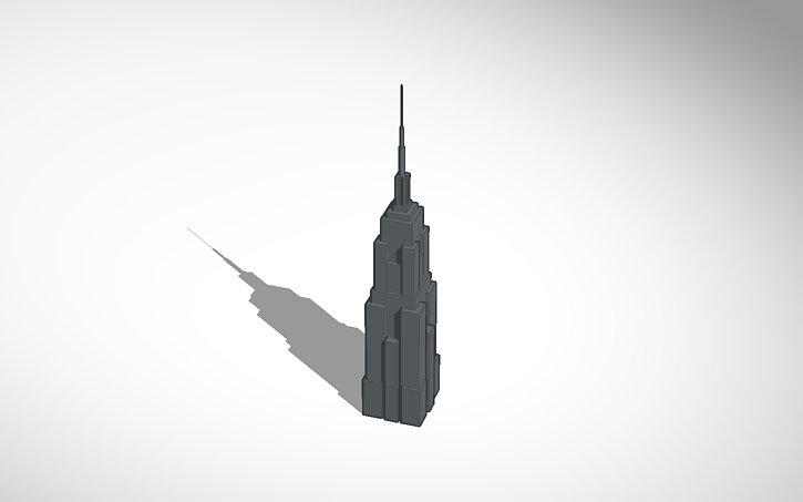 3D design empire state building | Tinkercad