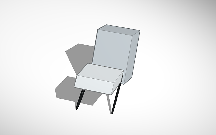 3D design chair - Tinkercad