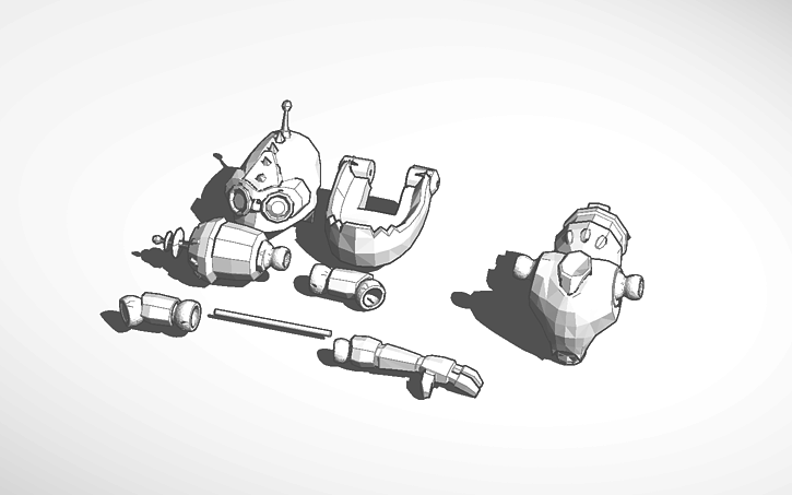 3D design Mr. Zurkon poseable action figure | Tinkercad