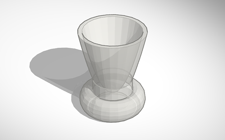 3D design glass - Tinkercad