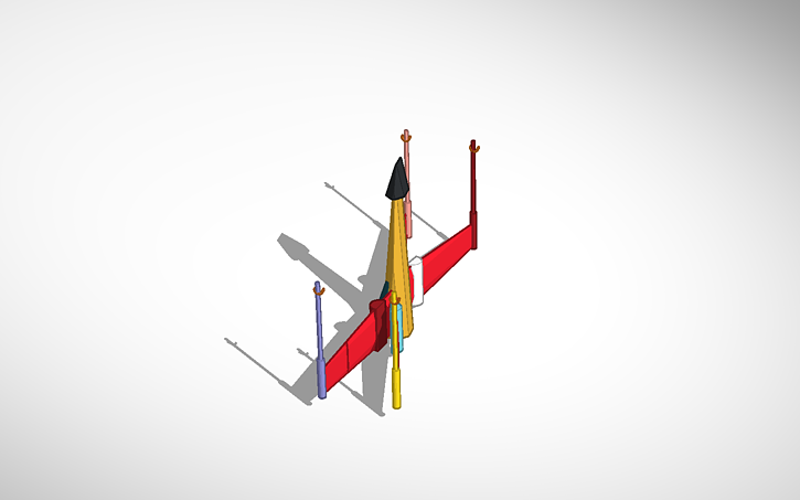 3D design X-wing | Tinkercad
