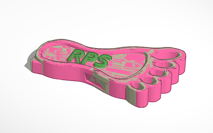 3D design Hash Foot Whistle - Tinkercad