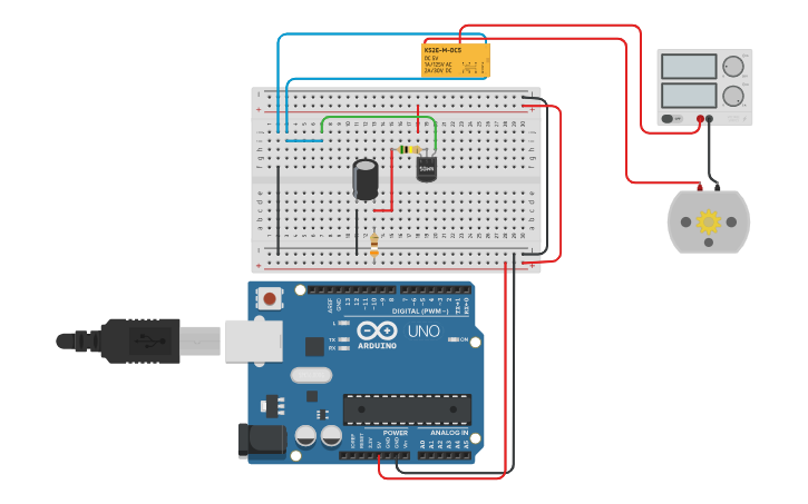 Circuit design My RC timer - Tinkercad